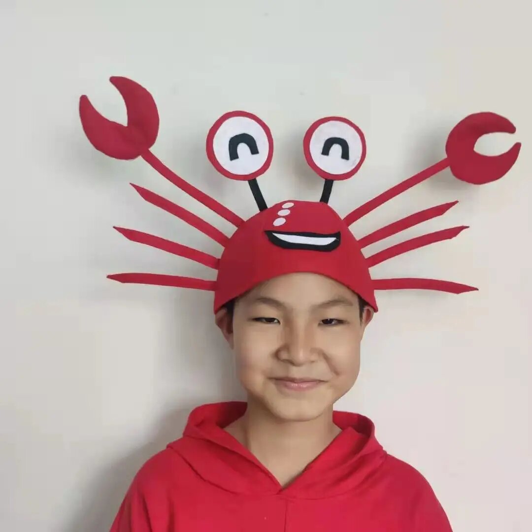 Красная шляпа омар New crab hat