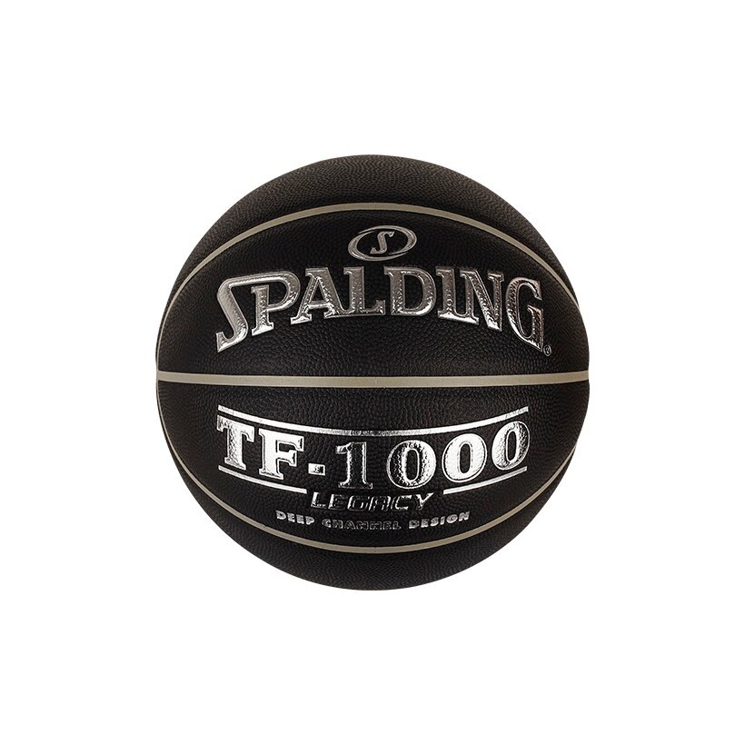 Баскетбольный мяч Spalding TF 1000 микрофибровая кожа элитного качества, черный, размер 7, для турни