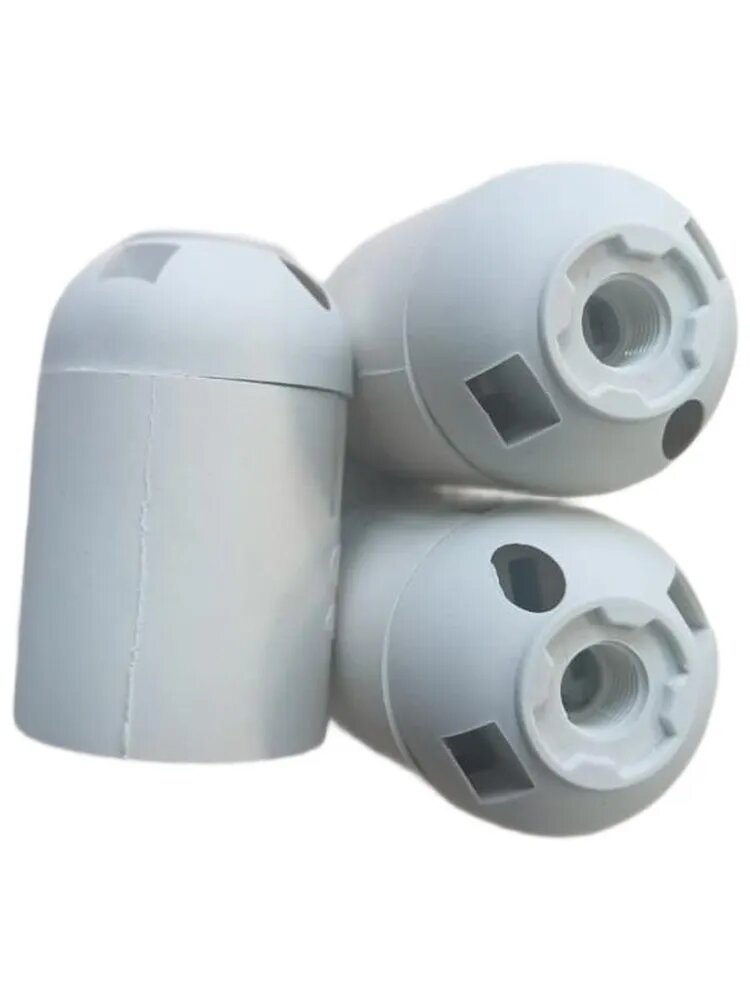 Патрон E27 T210, белый, термопластик, безвинтовое соединение, 3шт