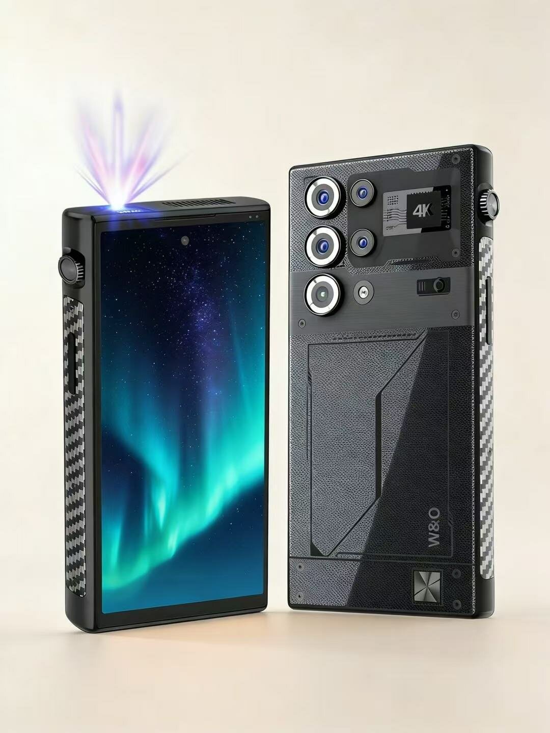 Проекционный телефон W & O 12GB/512GB 12000mAh, экран 108Mp, Android 14