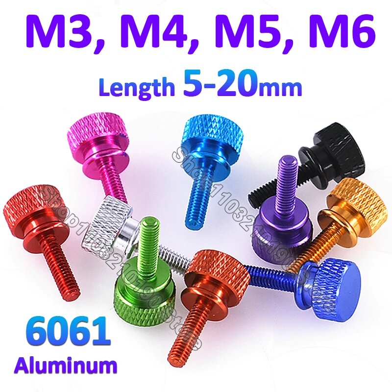 GooBetter алюминиевые ступенчатые винты M3-M6 5-20 мм M3x12mm, Silver