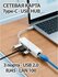 Сетевая карта/адаптер Type-C + USB HUB 3xUSB2.0-LAN100