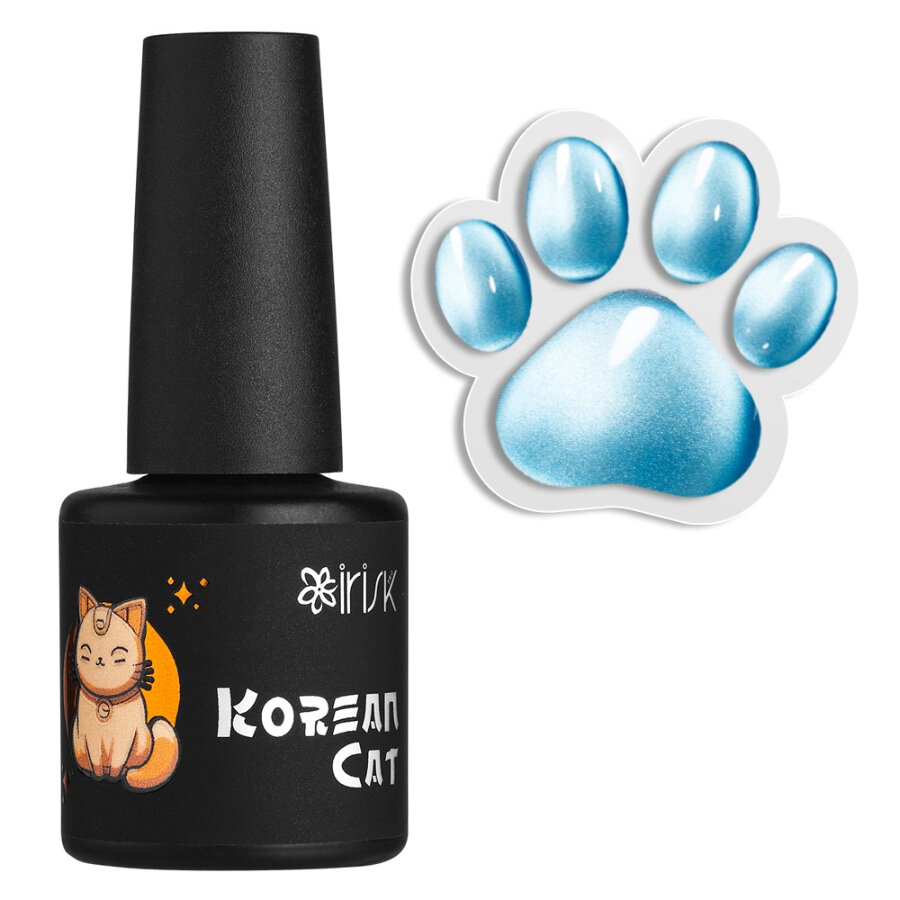 IRISK, Гель-лак кошачий глаз Korean Cat №21 Blue Neon, 10 мл
