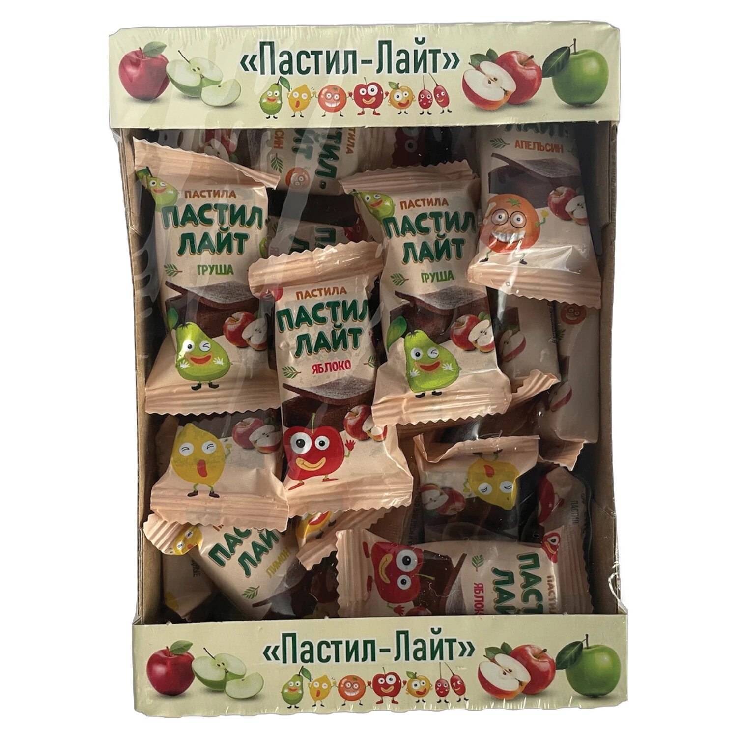 Пастила фруктовая Пастил-Лайт, ассорти вкусов, без добавления сахара, 500 г, 2шт.