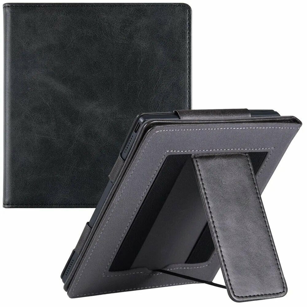 BOZHUORUI Стенд чехол для 7" Оникс Букс Галилео 2/Букс Рафаэль 2 e-Reader -обложка кожаного рукава премиум пу с ремешком и авто сон/пробуждение