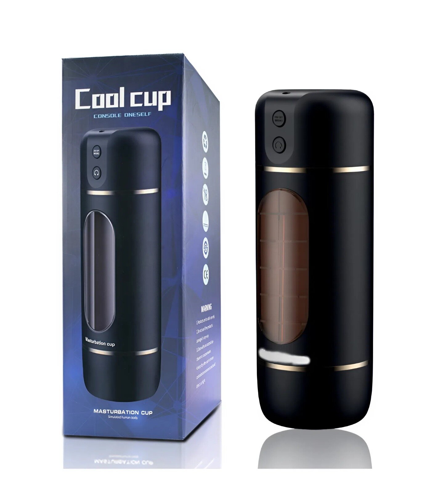 Мужской мастурбатор автоматический, секс-игрушка для мужчин 18+ черный