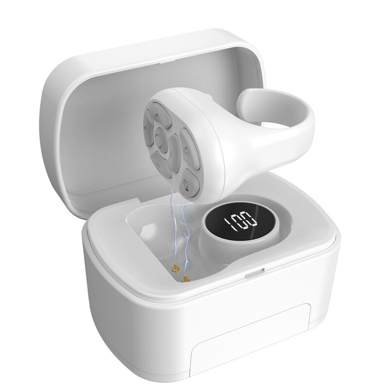 Bluetooth-пульт управления с роликом S20 белый с зарядным кейсом для съемки и фокусировки, компактный дизайн