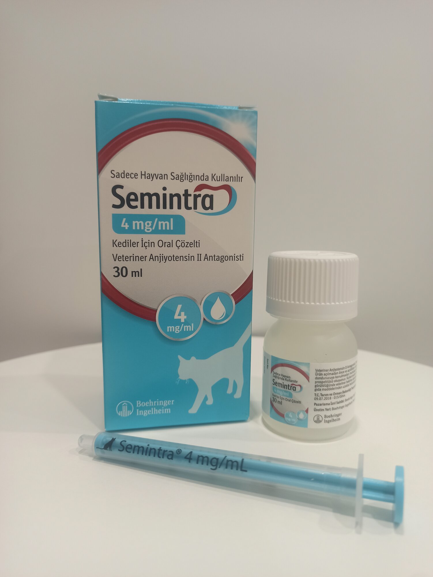 Суспензия Семинтра, для лечения ХБП, для кошек, 4мг/мл, 30мл