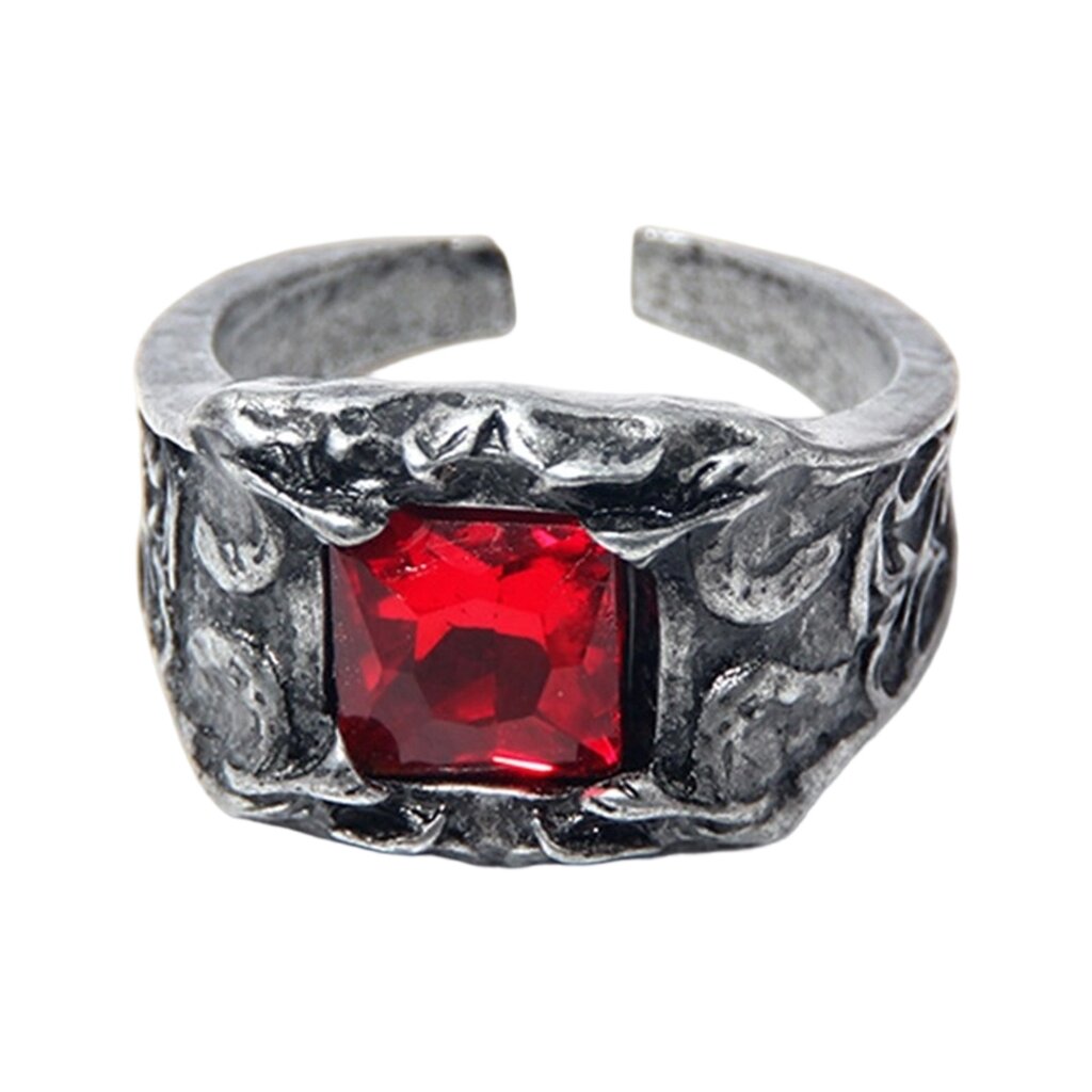 Унисекс эпатажное панк-кольцо с регулируемым размером для косплея и готического стиля, R26 - Регулируемое отверстие