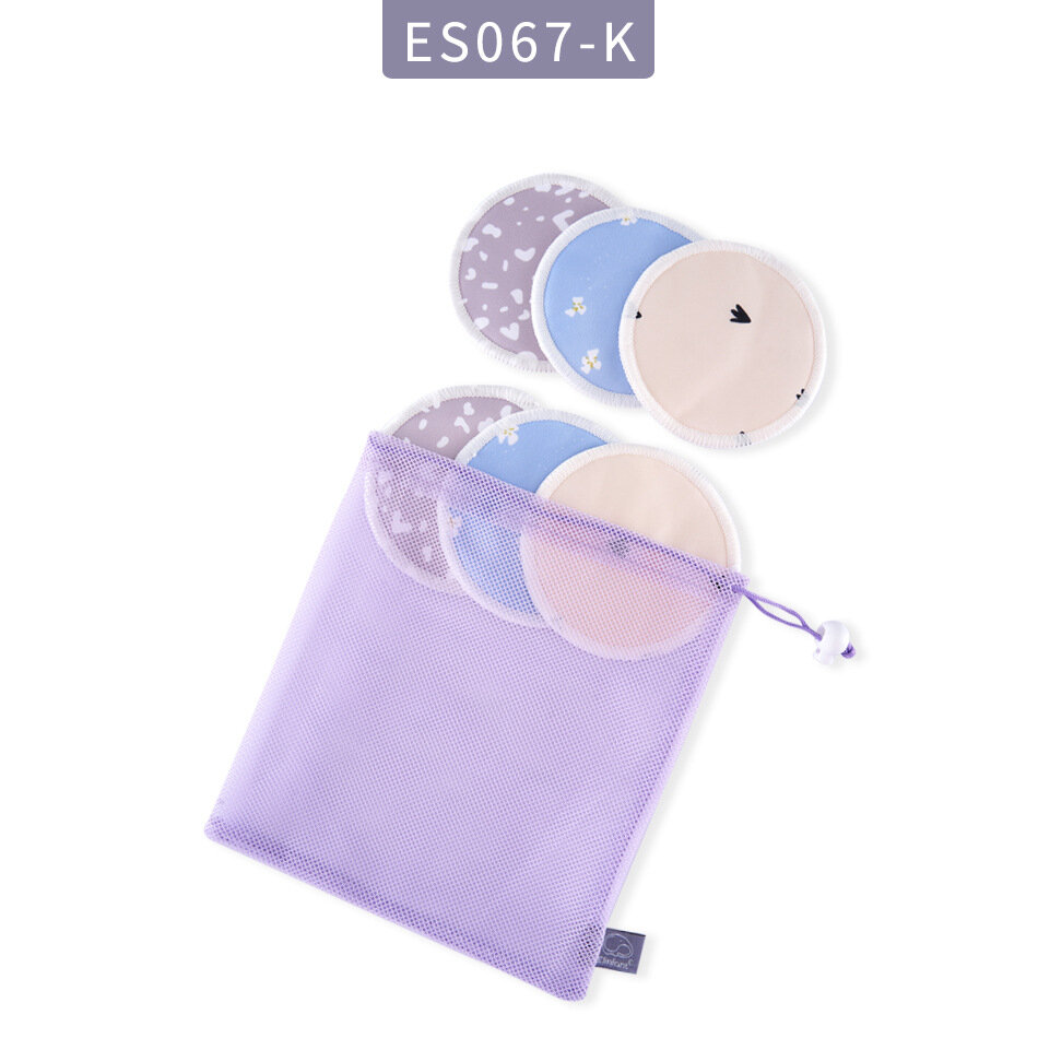 2026Elinfant Новые антипроливные прокладки для груди 10 см, более подходящие для мам, стираемые, однотонные и с принтом