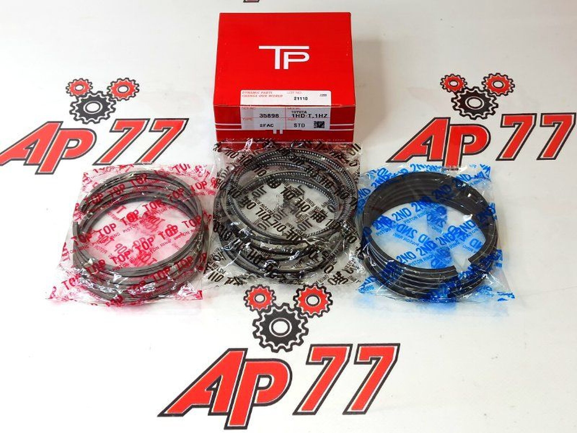 Кольца поршневые Toyota 1HD STD TP35898 Запчасти двигателя Оригинальные кольца Toyota