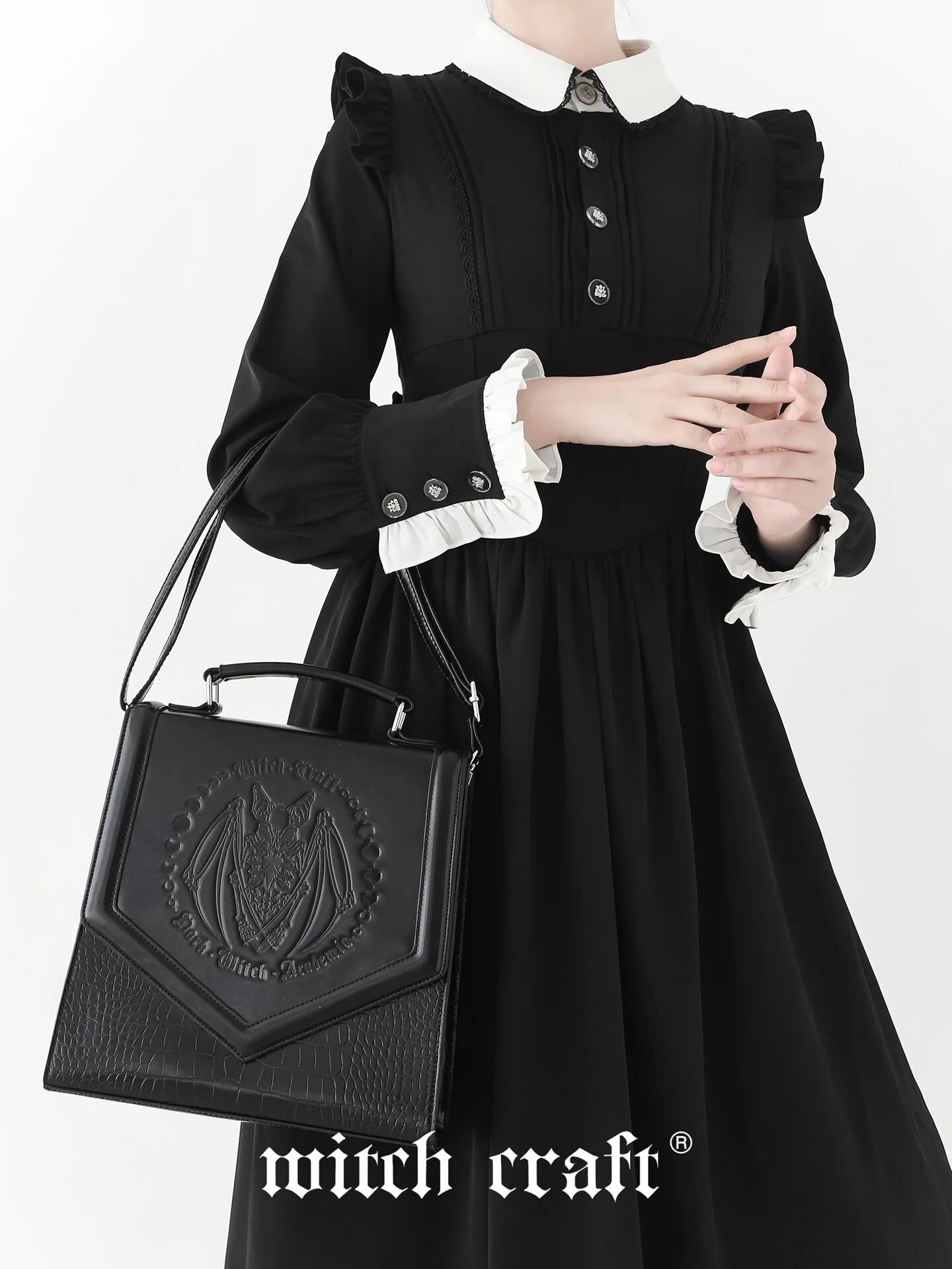 Оригинальный готический рюкзак с мультяшным принтом, японский милый крутой рюкзак Spice Black small