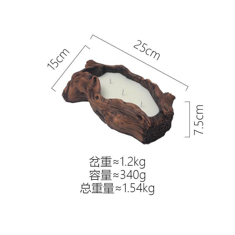 Винтажная антикварная простая керамическая домашняя ароматическая свеча, пустой подсвечник, украшение, контейнер для соевого воска, неправильной формы