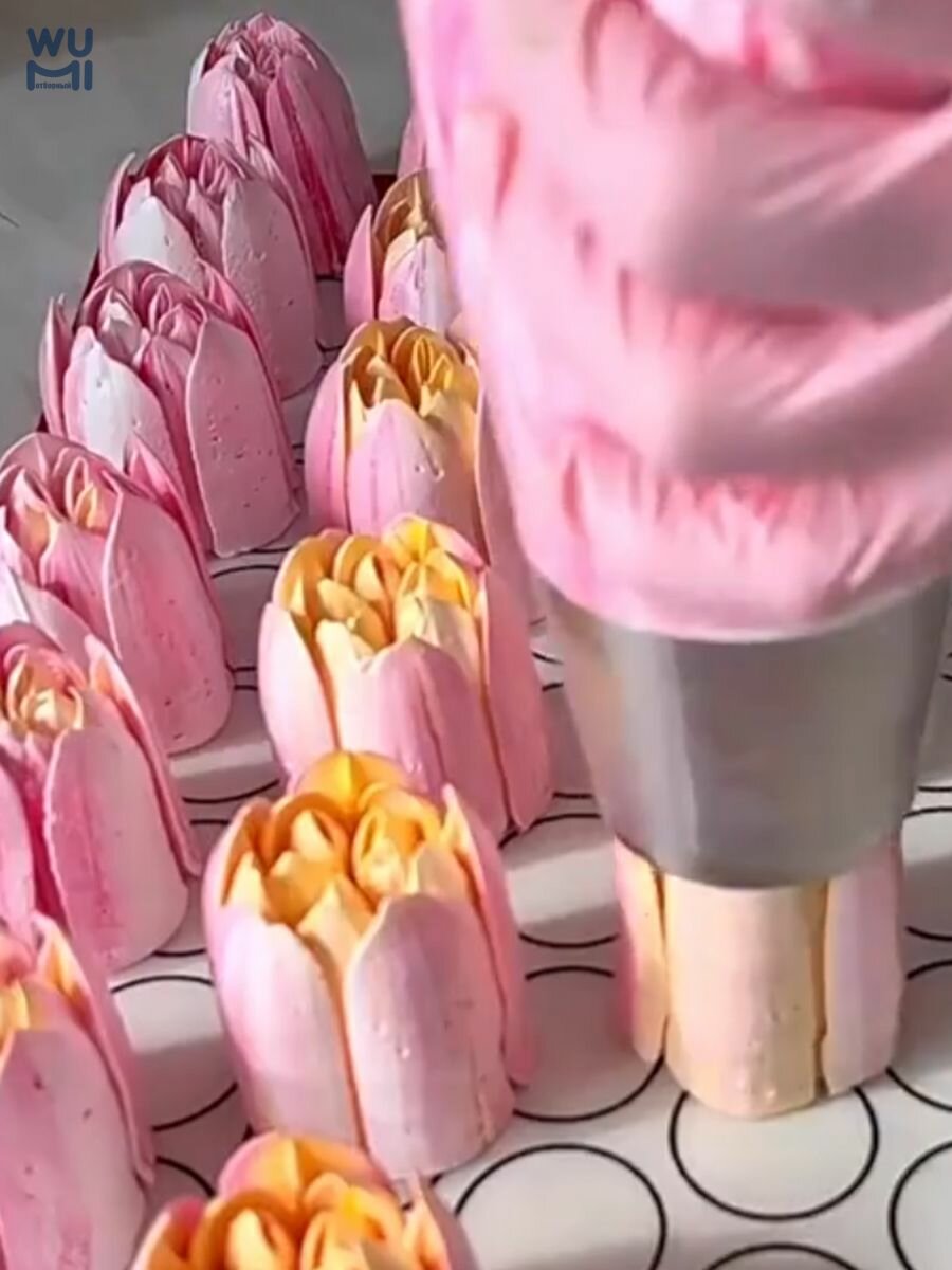 Насадки для кондитерского мешка Тюльпан и Листик. Набор кондитерских насадок для зефира, для крема 2 штуки. размер XXXL. Цельный литой корпус из нержавеющей стали