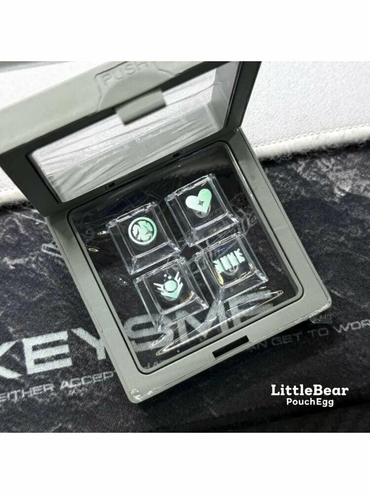 Кейкапы для клавиатуры Валорант: Набор Сейдж (4 иконки навыков), OEM-высота, прозрачные