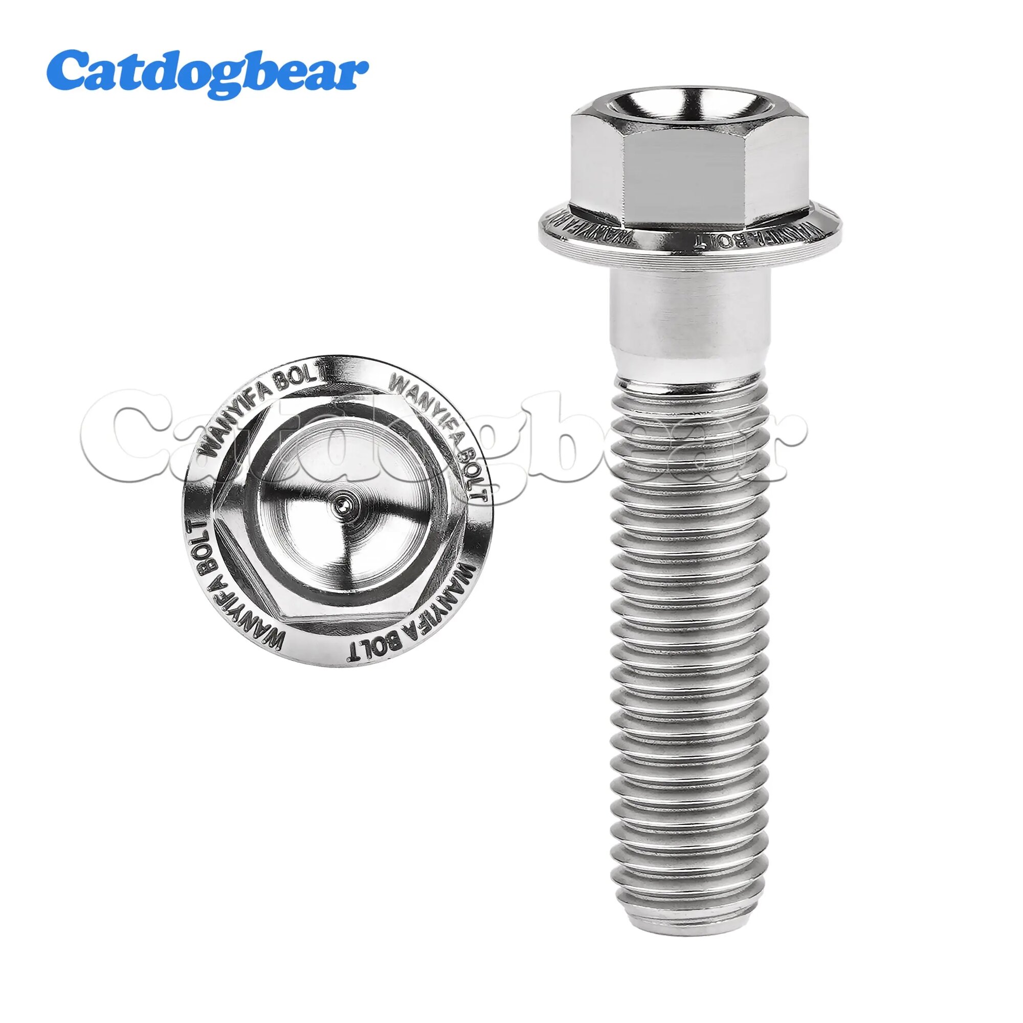 Титановые болты Catdogbear M7 x10 15 20 25 30 35 40 45 50 мм Titanium, 50mm