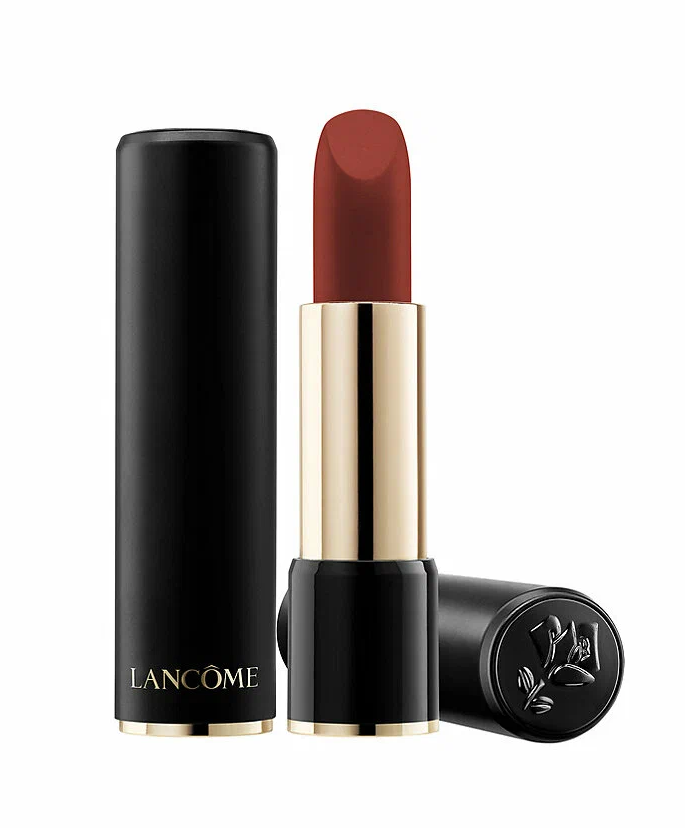 Lancôme 196 Orange Sanguine L'Absolu Rouge Drama Matte Губная помада с матовым финишем Тестер колпачок прозрачный