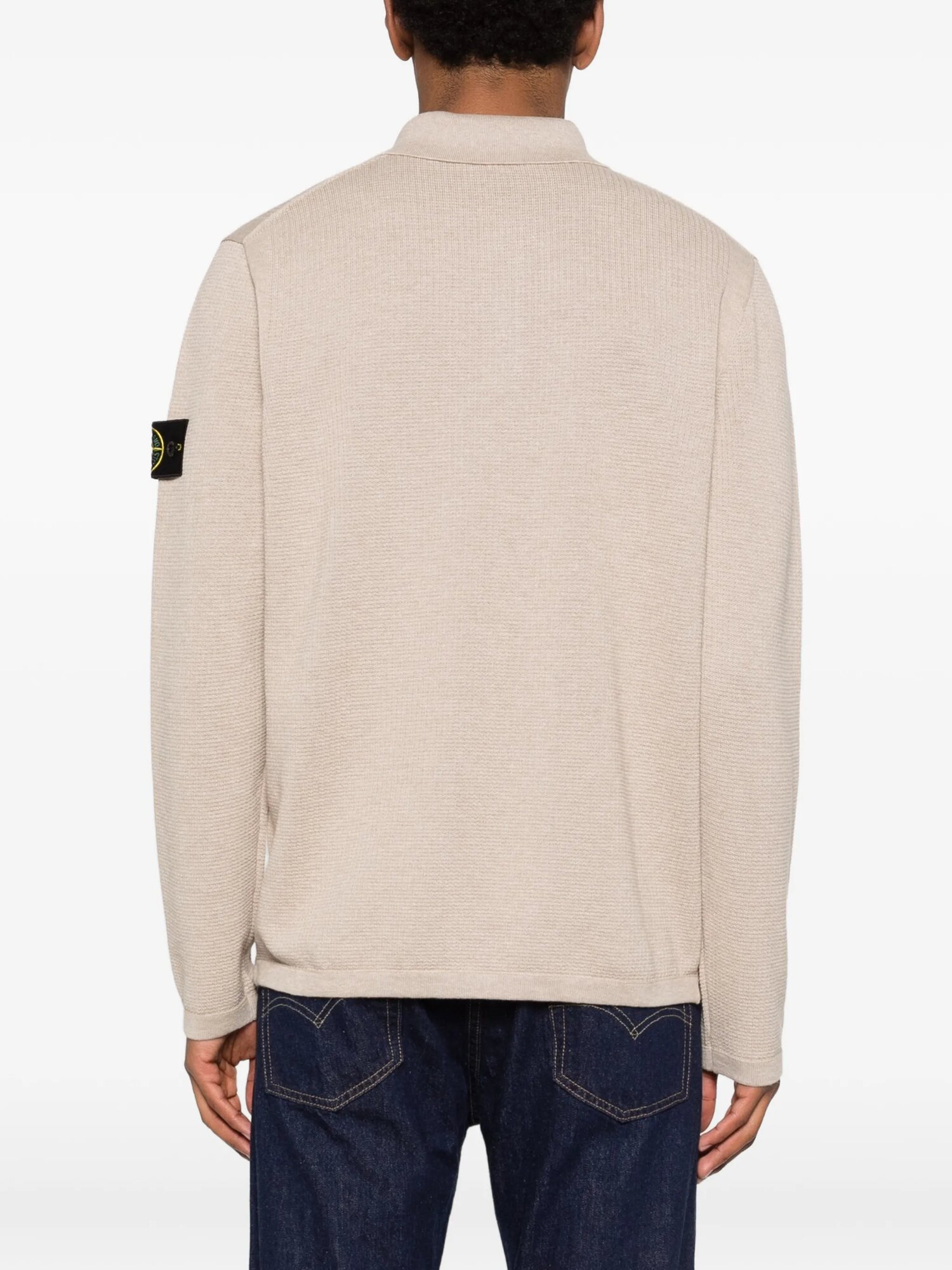 Рубашка Stone Island Logo-patch polo shirt, размер M, разноцветный — фото 1