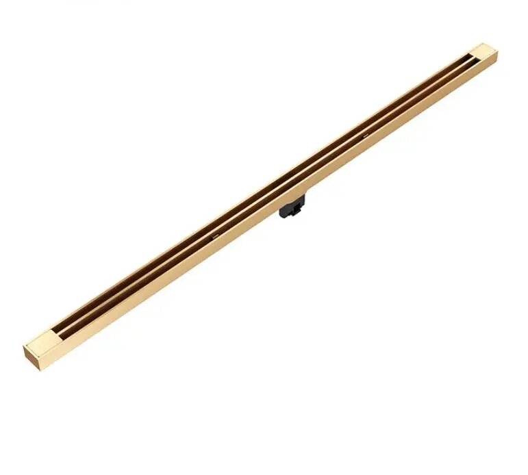 Линейный дренажный канал из нержавеющей стали Fevnd 600-1000 мм brushed gold, 1000mm