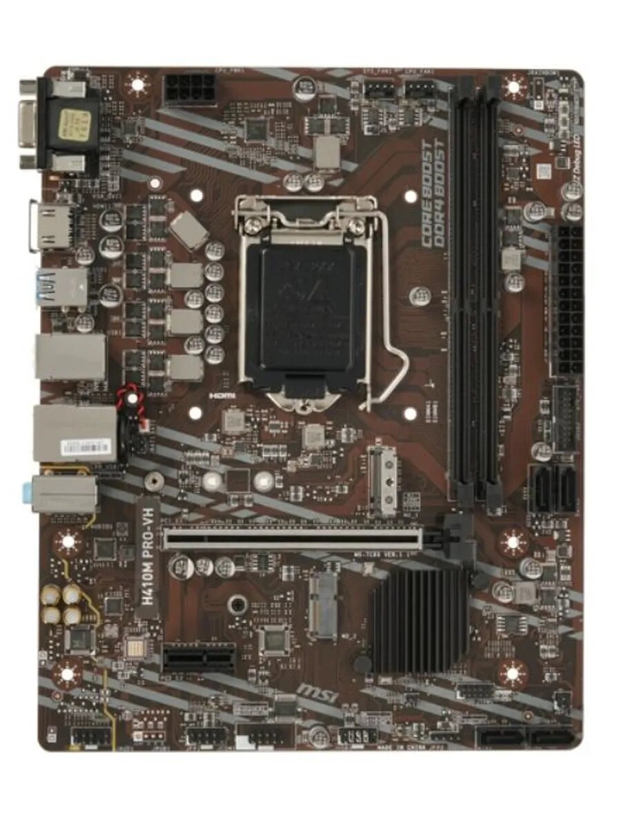 Материнская плата H410M PRO H410M PRO-VH - LGA 1200, DDR4
