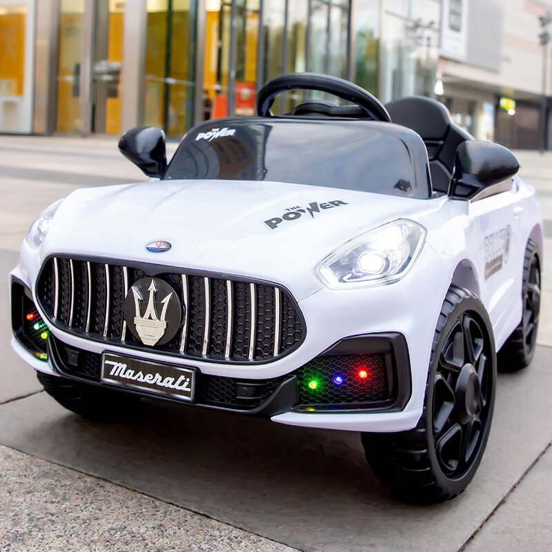 2025 Детский электромобиль с четырьмя колесами, одно- и двойным приводом для мальчиков и девочек, с пультом управления, каталка, качалка, перезаряжаемая машина для малышей