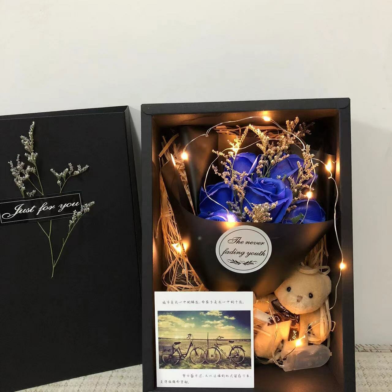 2026 Романтический подарок на День святого Валентина Букет роз и гвоздик Подарочная коробка День учителя День женщин Креативный подарок Букет из мыла