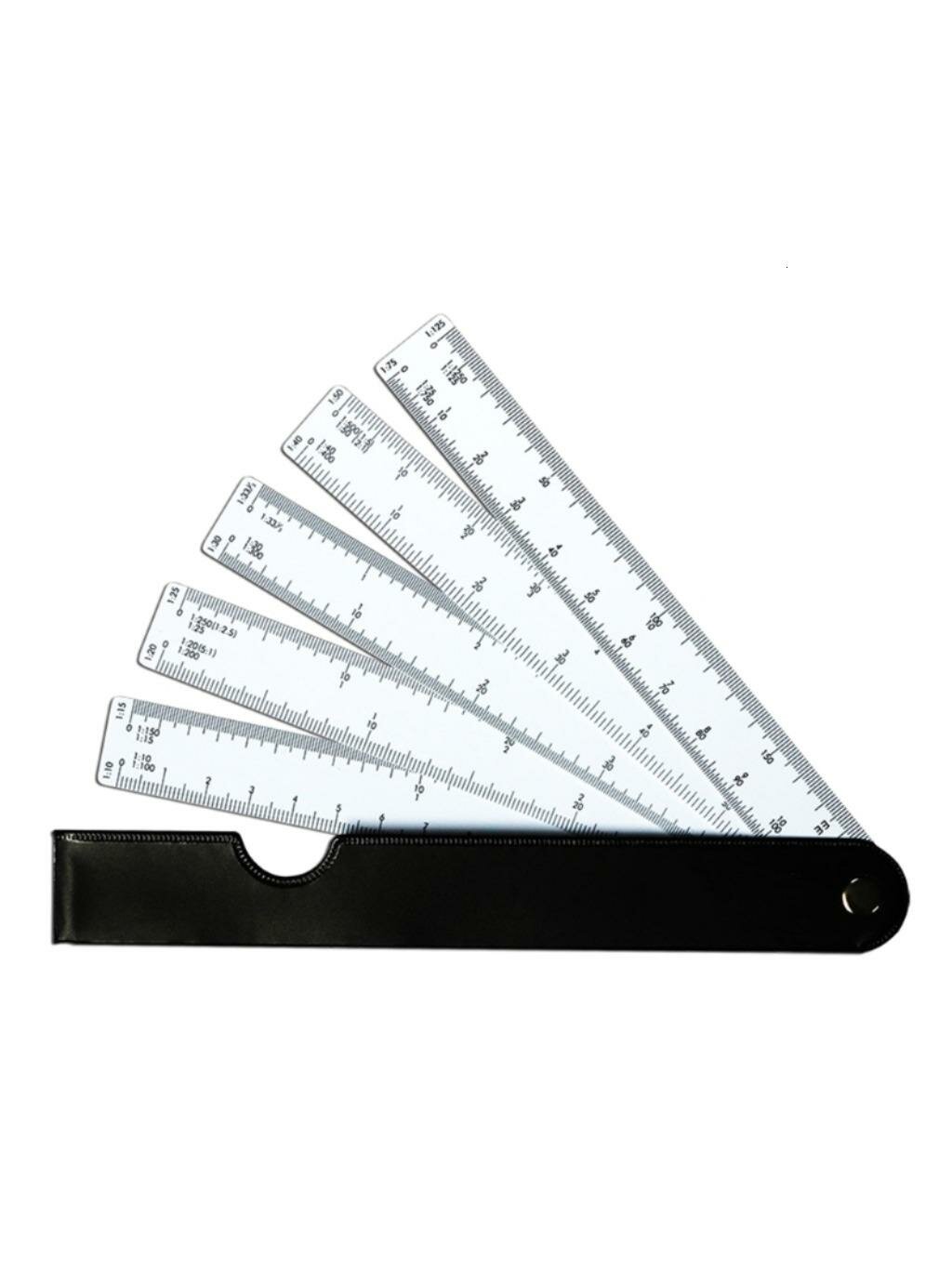 Веерная масштабная линейка