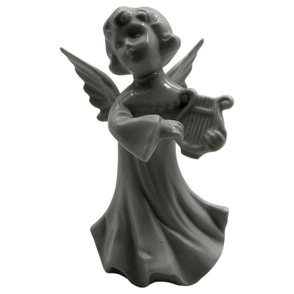 Статуэтка "Ангел музыкант Лира", 11 см, фарфор, 1970-1980 г, Европа (нюанс)