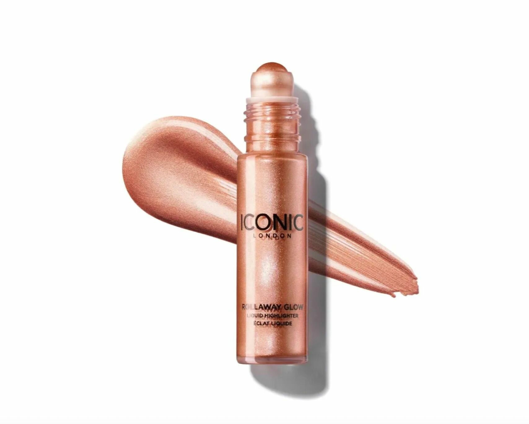 ICONIC London Жидкий роликовый хайлайтер для лица Rollaway Glow liquid highlighter-ROSE POTION 8ml