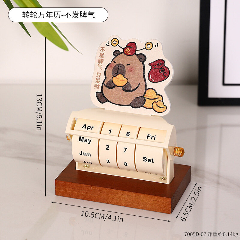 2026 Новый креативный календарь, настольный орнамент, вращающийся календарь, настольное украшение, DIY орнамент, вечный календарь для студентов