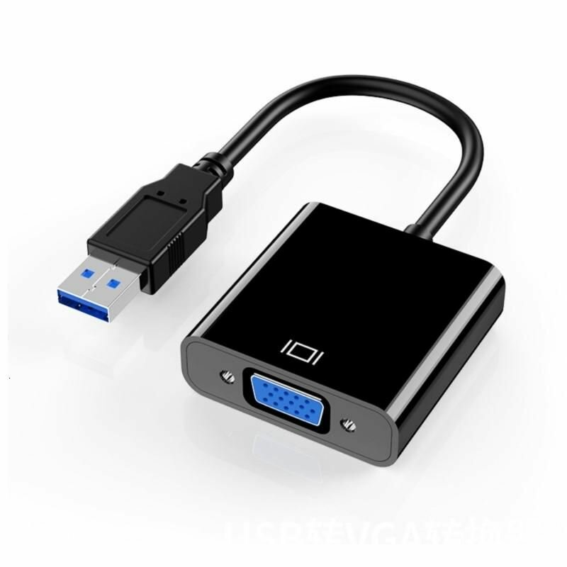 USB3.0 кабель-адаптер USB-VGA для ПК и ноутбуков, Черный