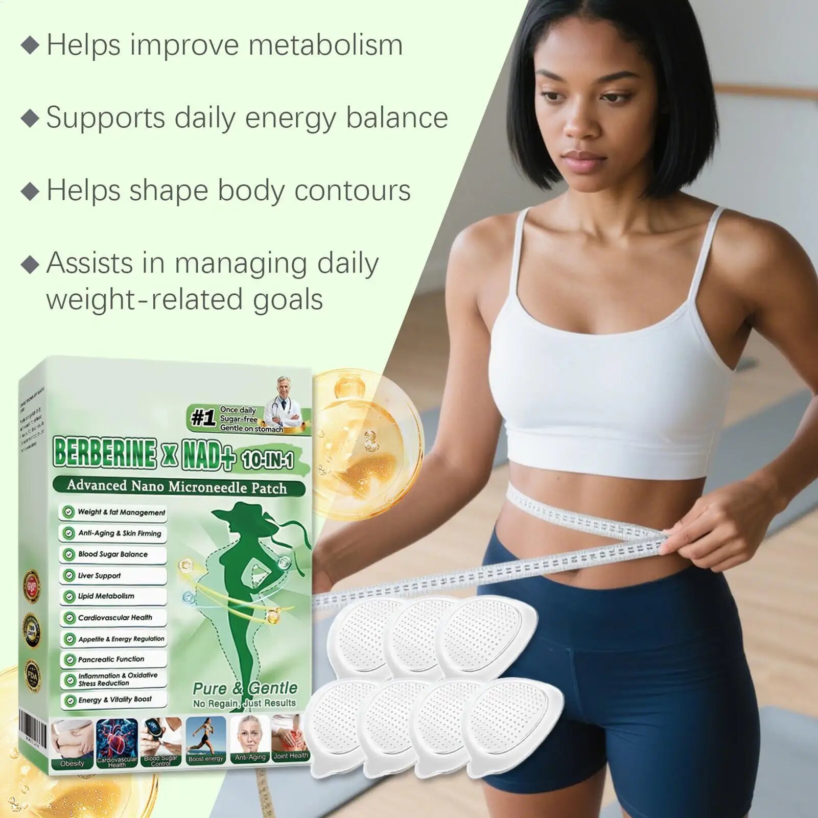 Невидимый Легкий Косметический Пластырь Для Коррекции Фигуры И Подтяжки Кожи - Прост В Использовании Для Женщин