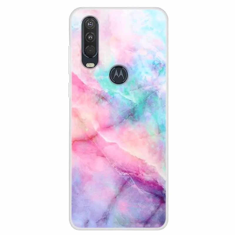 Чехол для Motorola One Action, прозрачная мраморная Мягкая силиконовая задняя крышка из ТПУ для Moto One Action XT2013-1, XT2013-2, XT2013-4