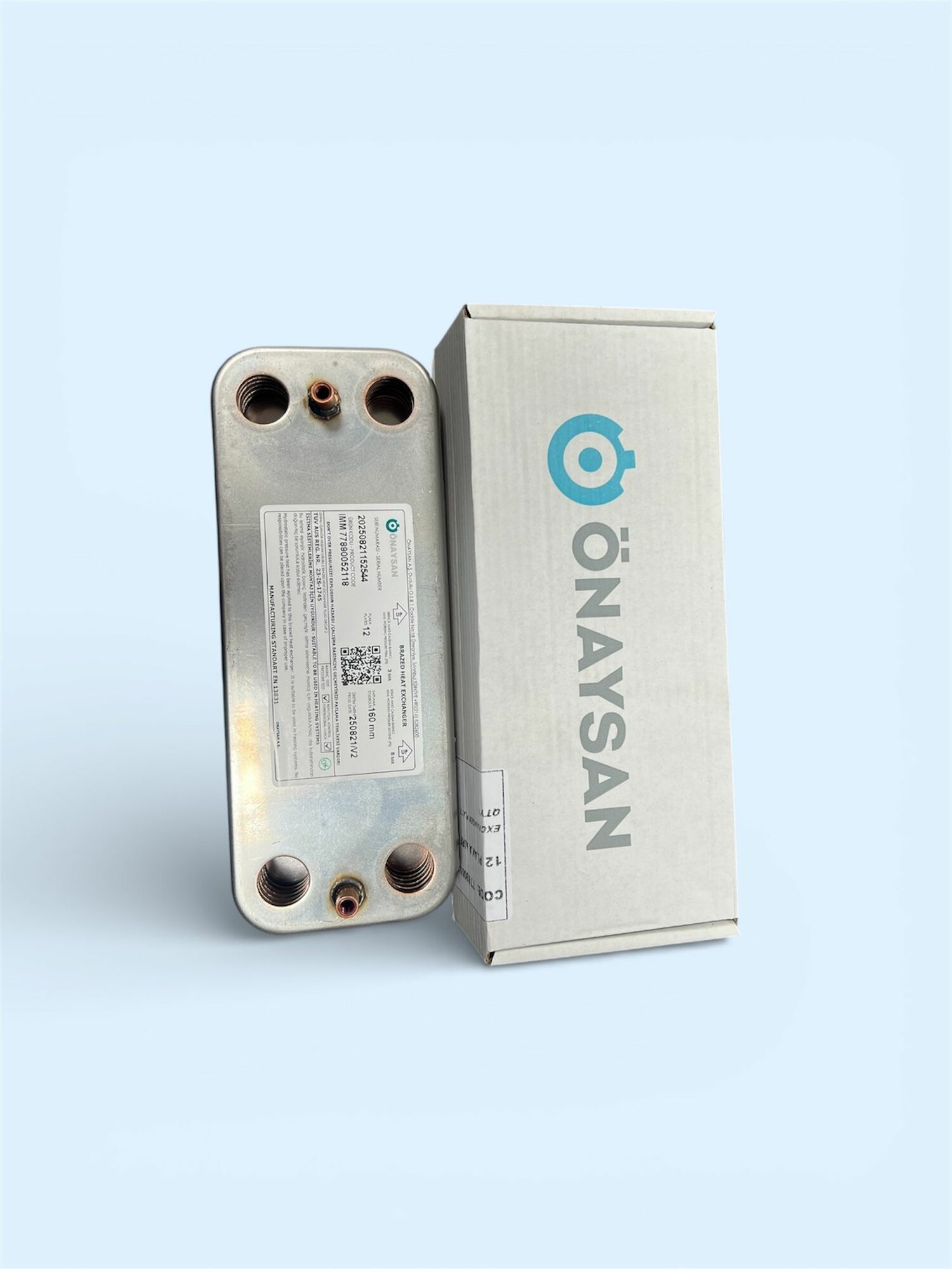 Вторичный теплообменник ГВС (12 пластин) Kentatsu Nobby Smart 7021820018, Navien Навьен Deluxe S 30017721A, BAXI Eco Classic/Eco Nova 63041310091P