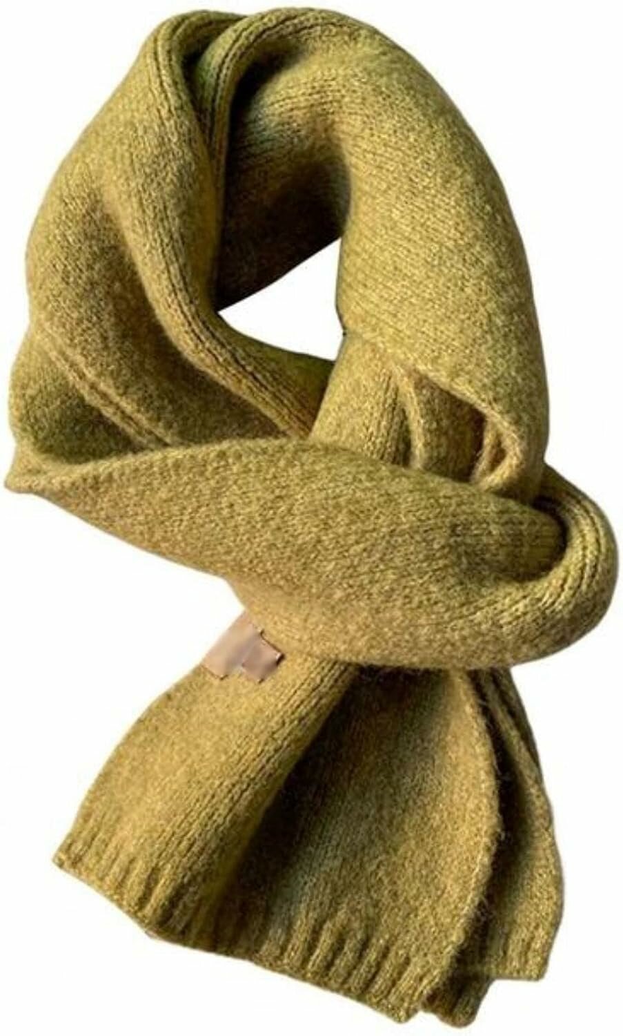 Стильный однотонный теплый кашемировый шарф, женский зимний вязаный шарф, толстый шерстяной шарф-шаль в виде шали.