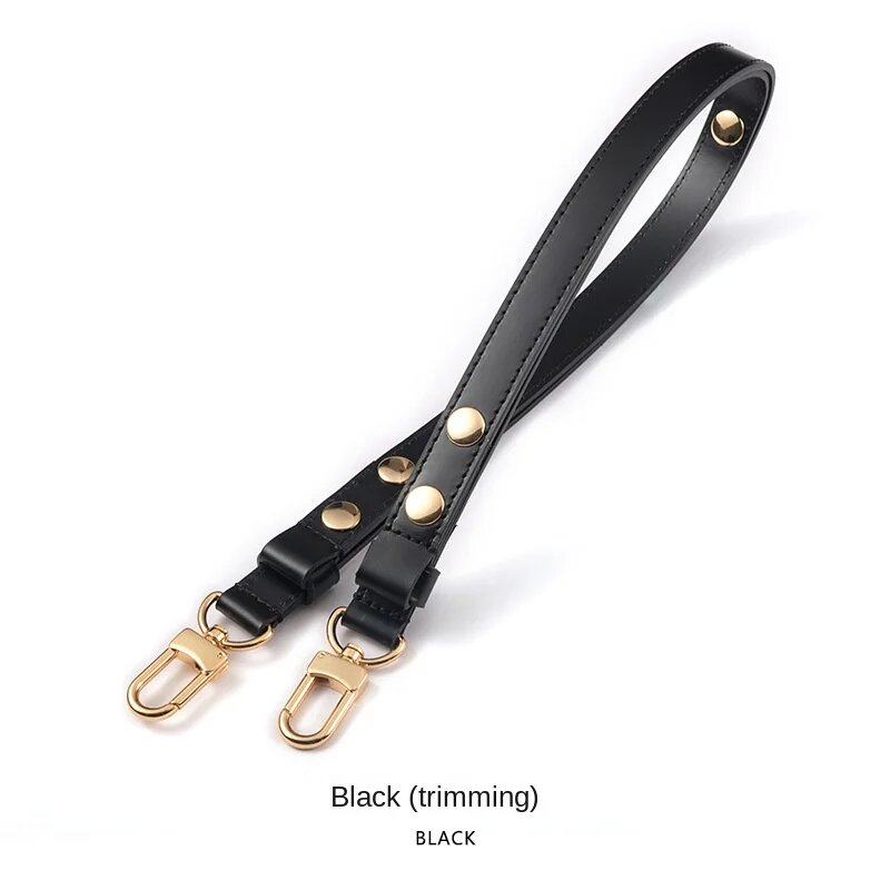 Ремешок для сумки из 100% натуральной кожи для LV Speedy 20 25 30, Черный, 66cm-112cm black