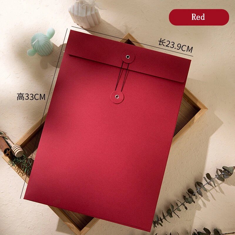 Конверты из крафт-бумаги Coupleasy 20 шт. Красный, A4 Red