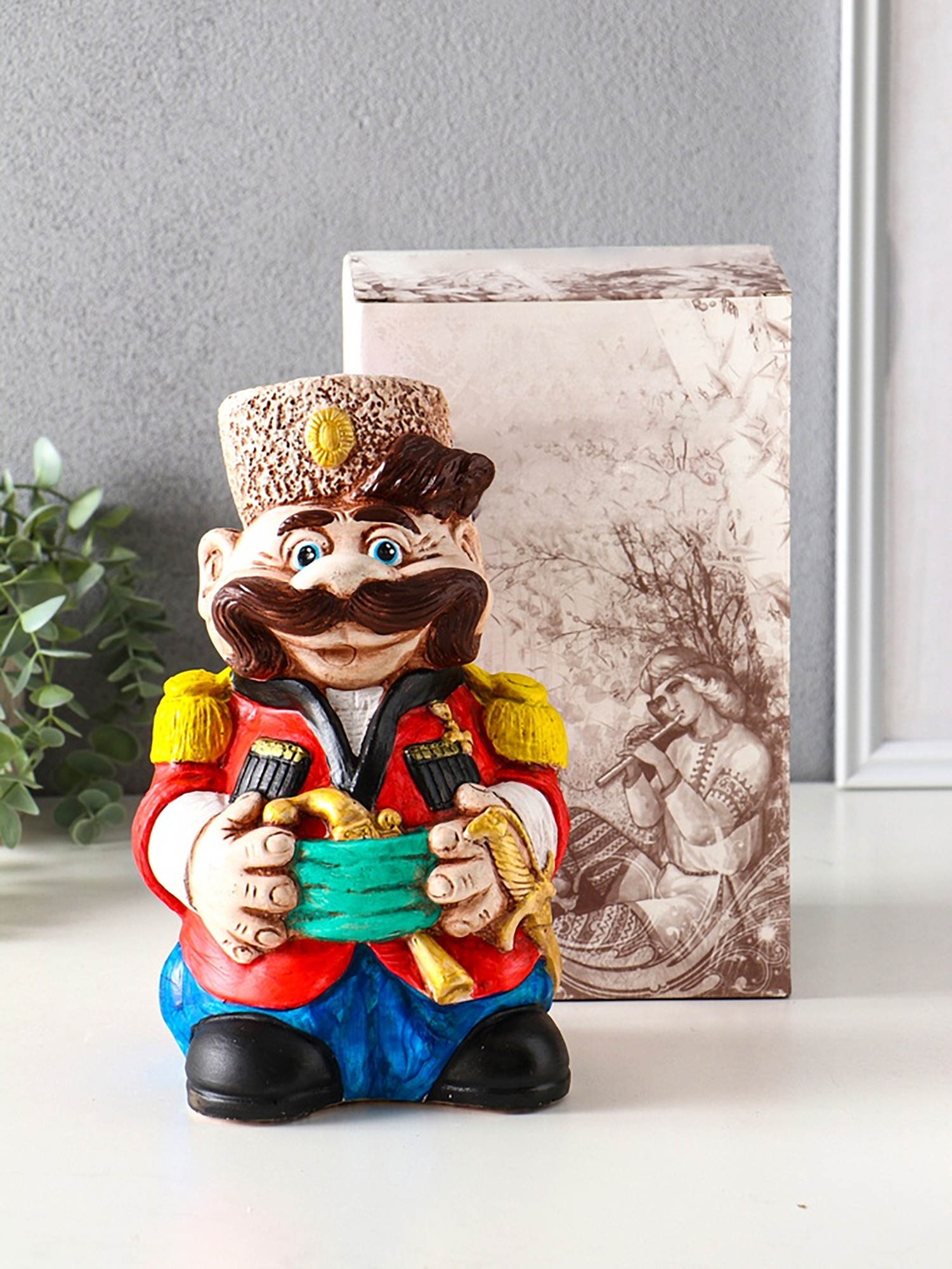 Копилка для денег «Генерал» большая, гипс, размеры 24×14.5×14.5 см