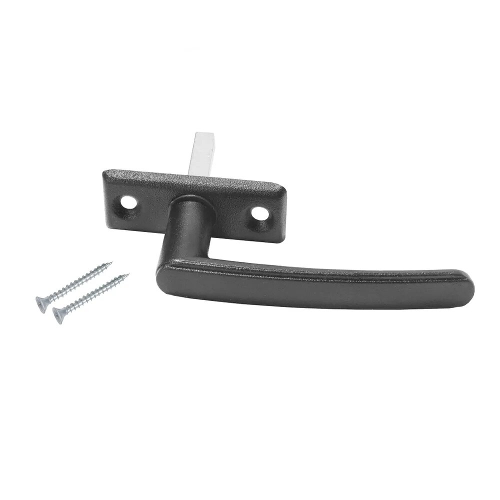 Ручка оконная металлическая для ПВХ/деревянных окон РО-2 черный муар