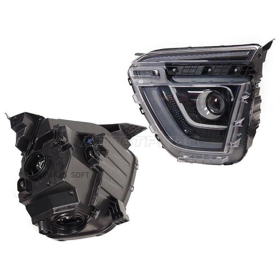 Фара Hyundai Creta 20-22 / Solaris HC 24- (Слева/ Галоген/ С электрокорректором) SAT ST-121-2121L | цена за 1 шт