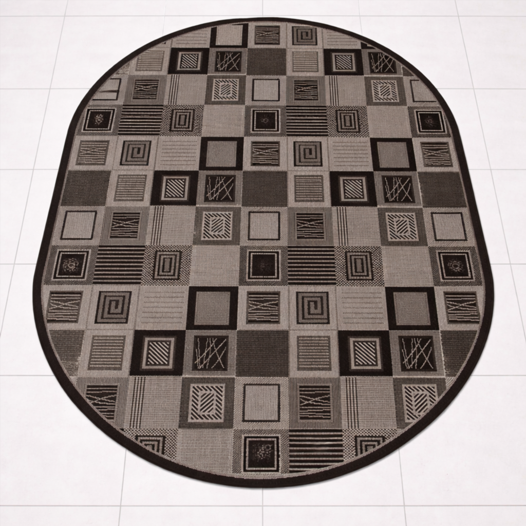 Ковер Флурлюкс (Сизаль) дизайн 51204 цвет 50422 Овал 1.2x1.7м