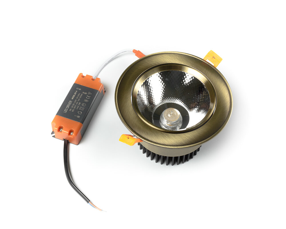 Светильник точечный спот LED 20 ВТ 8809COB-20W-Bronze бронзовый Blesslight