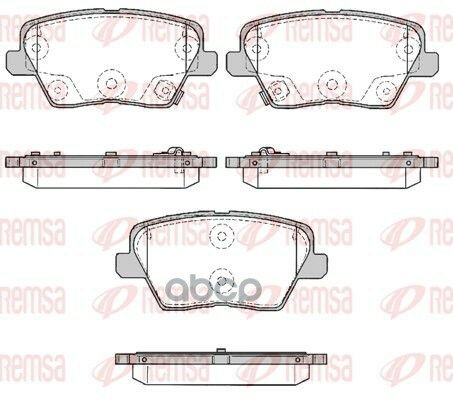 178402 колодки дисковые задние! Hyundai Elantra/Solaris/Accent, Kia Soul all 09> Remsa арт. 178402
