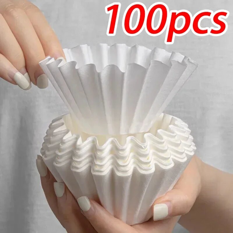 Бумажные фильтры для кофе, 100 шт, Белый