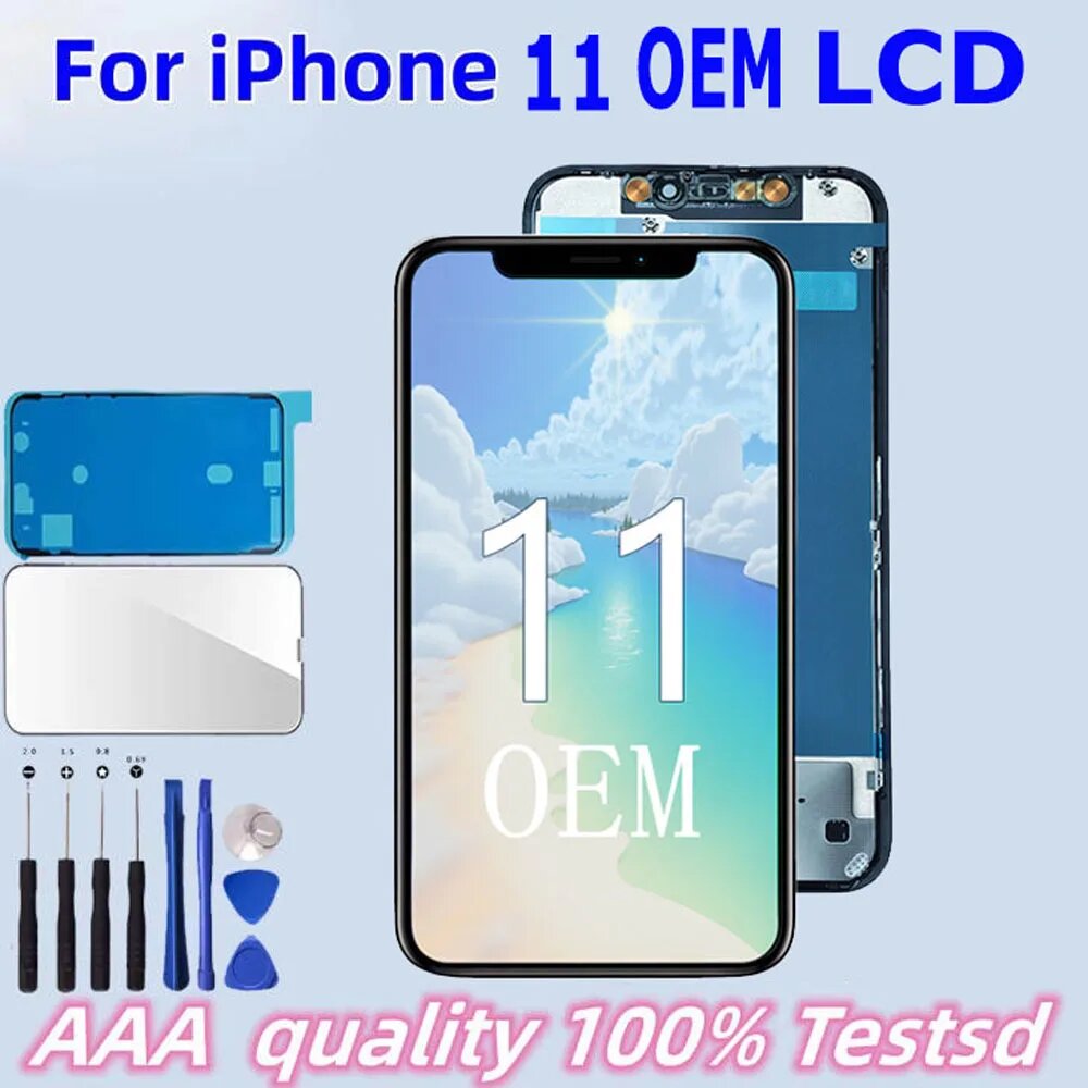 A2111 A2221 A2223 OLED Pantalla для iphone 11, ЖК-дисплей, дигитайзер сенсорного экрана 11 Original