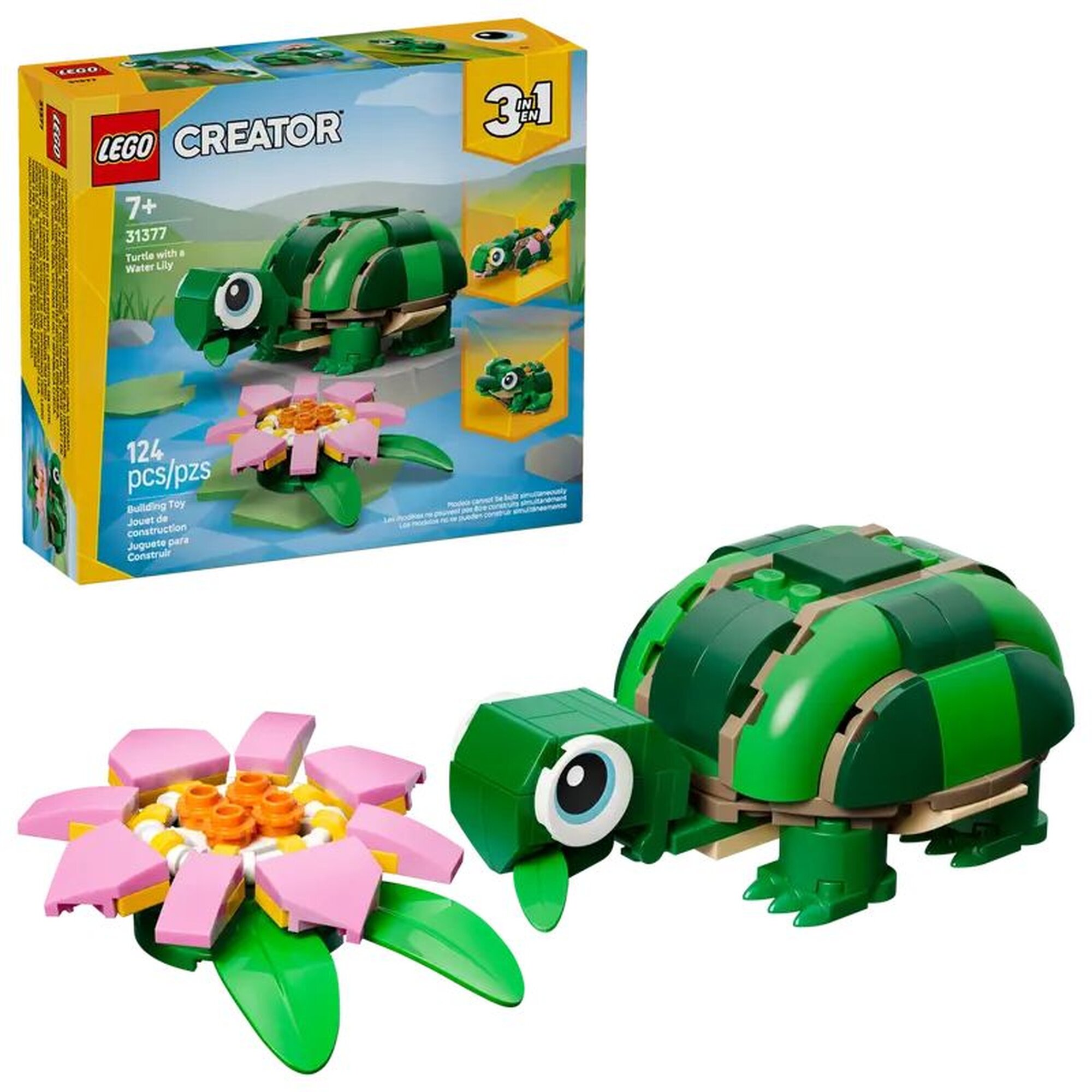 Конструктор LEGO CREATOR - Черепаха и кувшинка, 124 эл. - Лего Креатор 31377