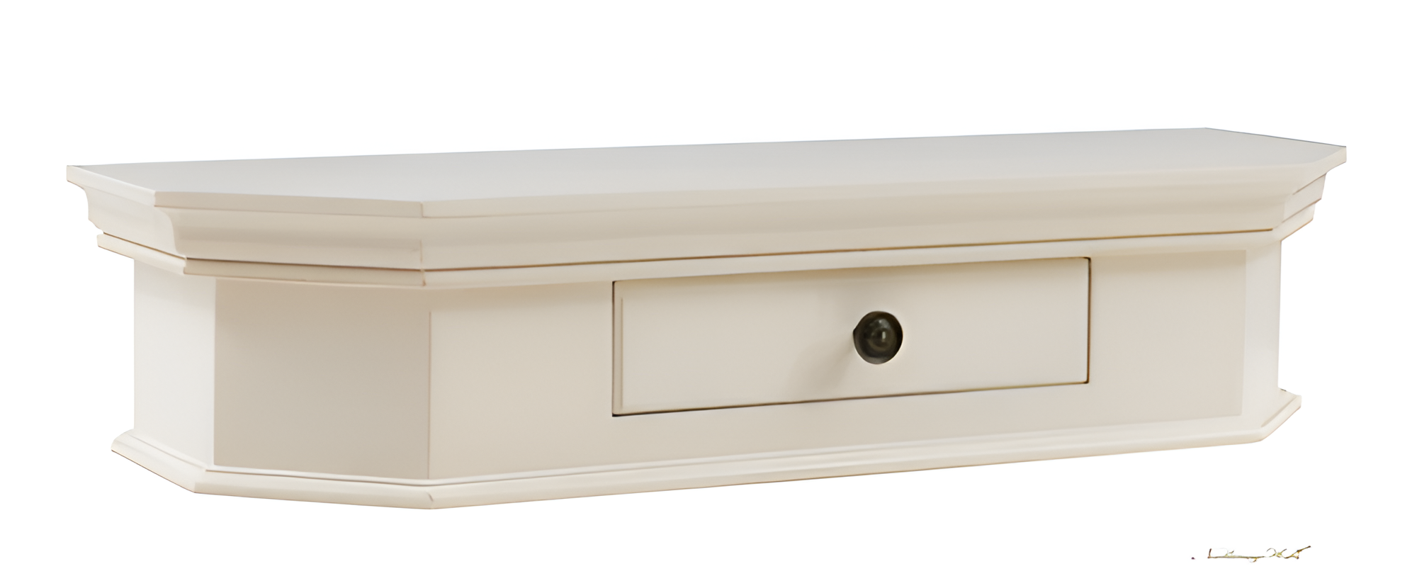 Полка, консоль подвесная с ящиком Прованс Maria&Stefania, 70х24х15 см, "Бельведер" ST9340