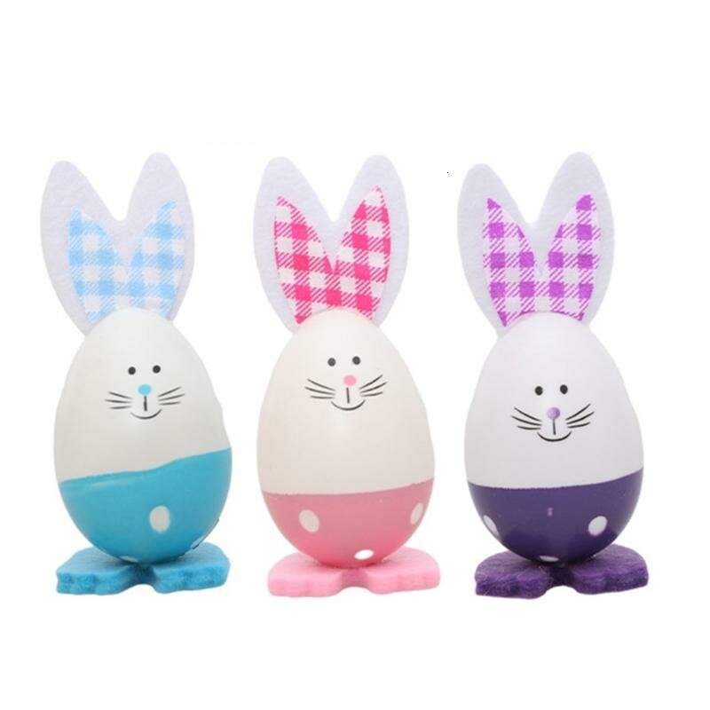 Красочные пасхальные яйца с кроликами, 203587