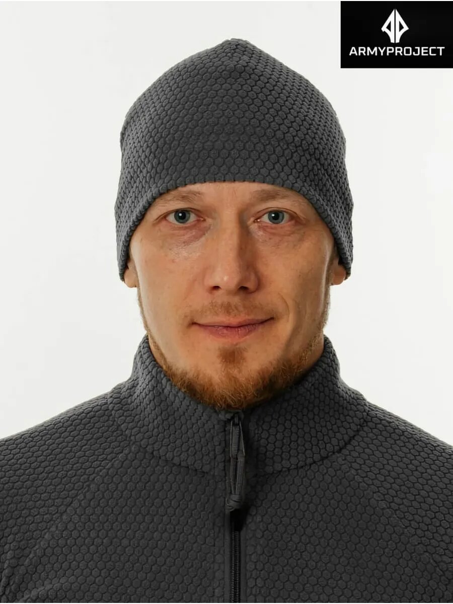 Шапка флисовая Скорпион тактическая демисезонная, Графит