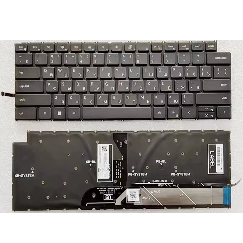 Клавиатура GZEELE для Dell Inspiron, Latitude, Vostro, черная, OEM RU Backlit